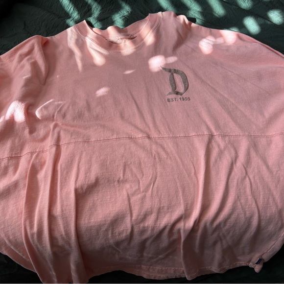 Disney | Other | Disney Pink Spirit Jersey With Gold Writing | Poshmark